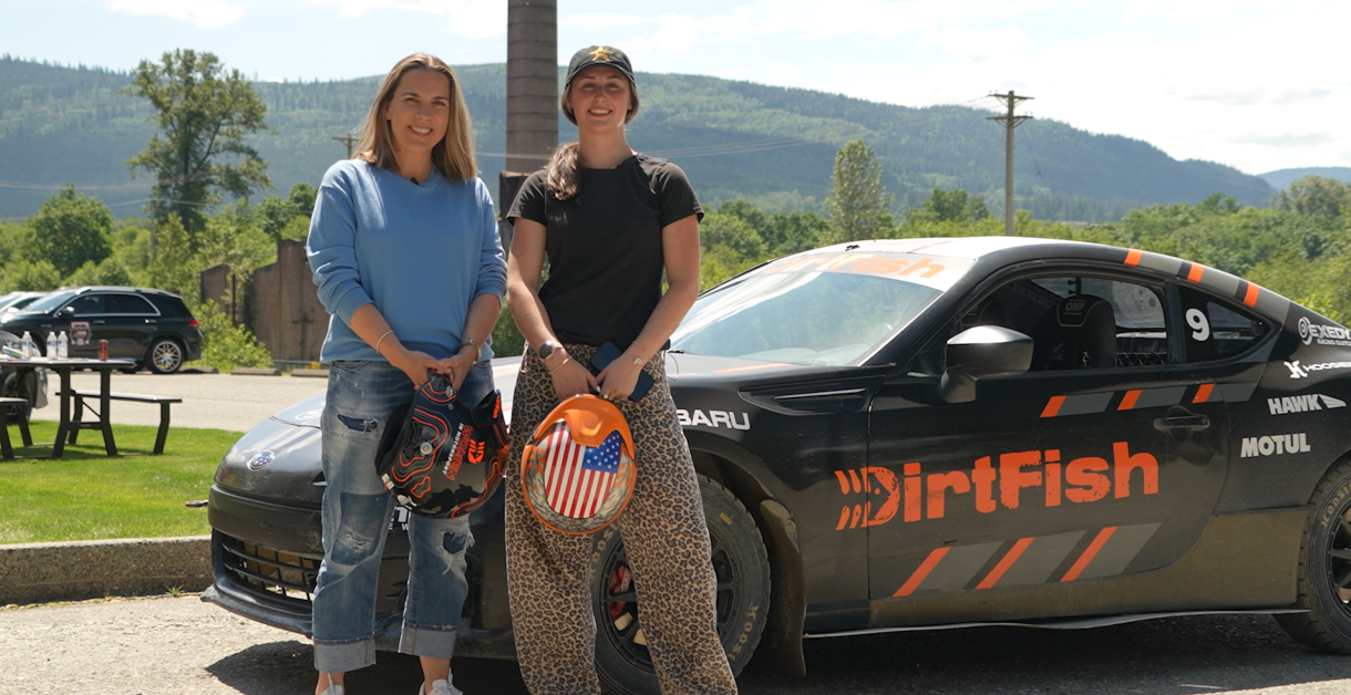 Lia Block sends Claire Williams sideways in a rally car – DirtFish