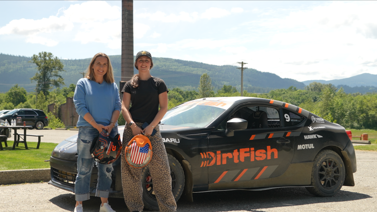 Lia Block sends Claire Williams sideways in a rally car – DirtFish